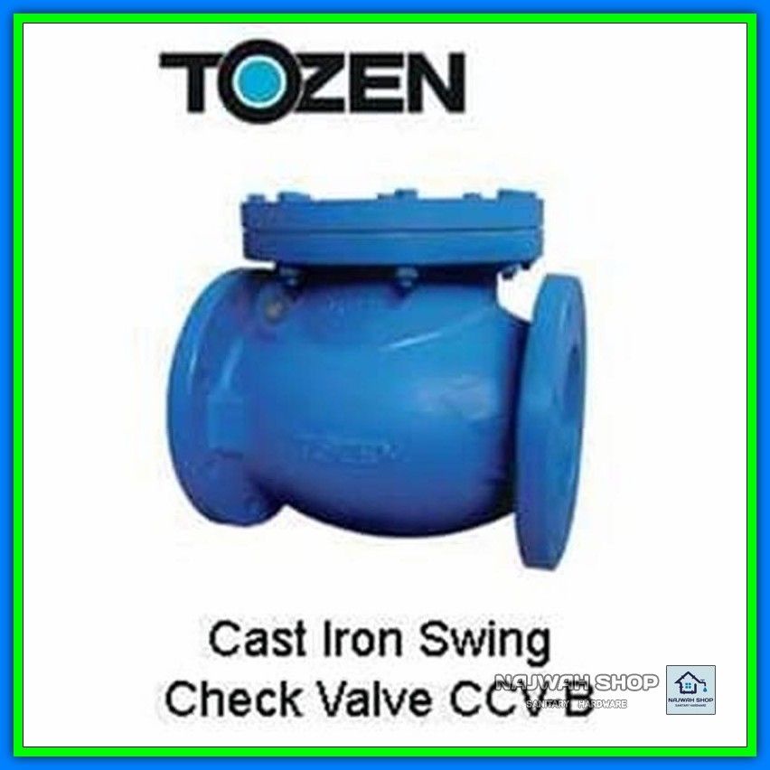 Jual Swing Check Valve / Klep Tabok 4" inch Tozen Tuslah Klep Cast Iron ...
