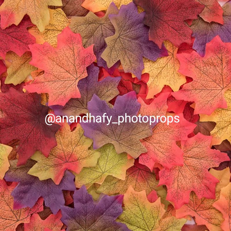 Jual Daun maple artificial leaf maples artifisial imitasi buatan kering ...