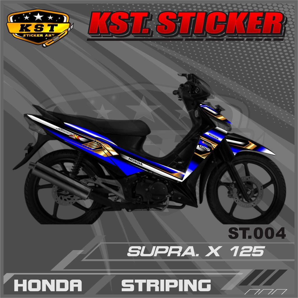 Jual Striping Supra X 125 - Sticker Striping Honda Supra X 125. ST 004 ...