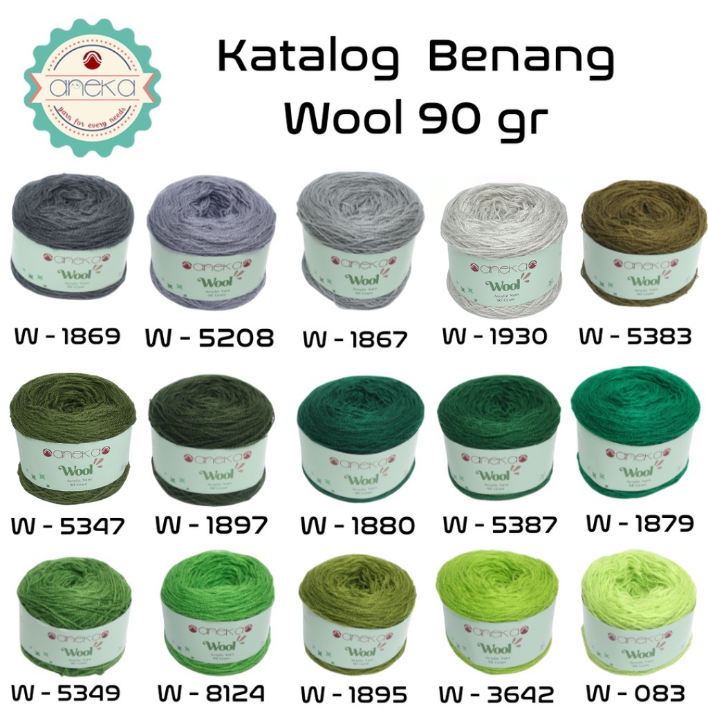 Jual KATALOG - Benang Rajut Wool / Wol / Siet Yarn 90 gram - PART 2 ...