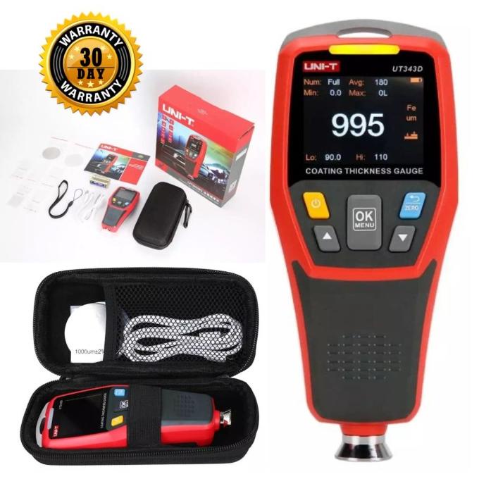 Jual UNI-T UT343D Coating Thickness Gauge Pain coating Thicknes ...