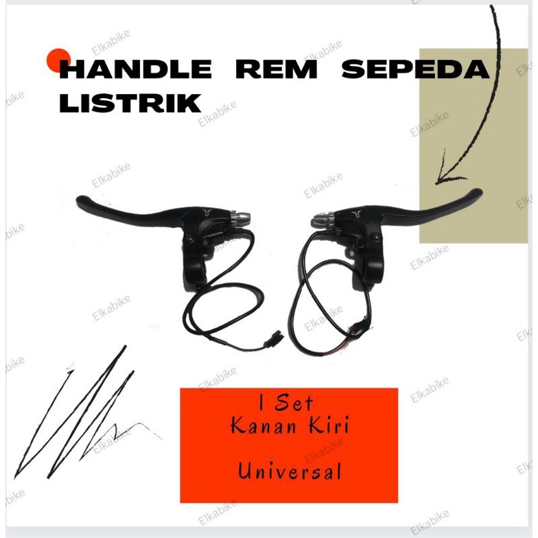 Jual Handle Rem sepeda listrik Universal 1 set Kanan-Kiri | Shopee ...