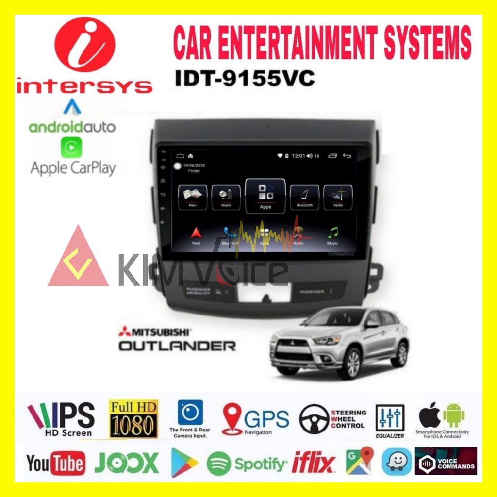Jual Head unit Android Intersys 9 Inch OEM Outlander 2008 - 2012 Soket ...