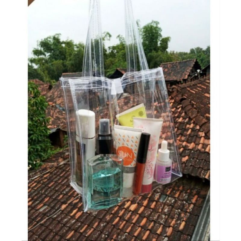 Jual tas mika bening transparan tas soevenir | Shopee Indonesia