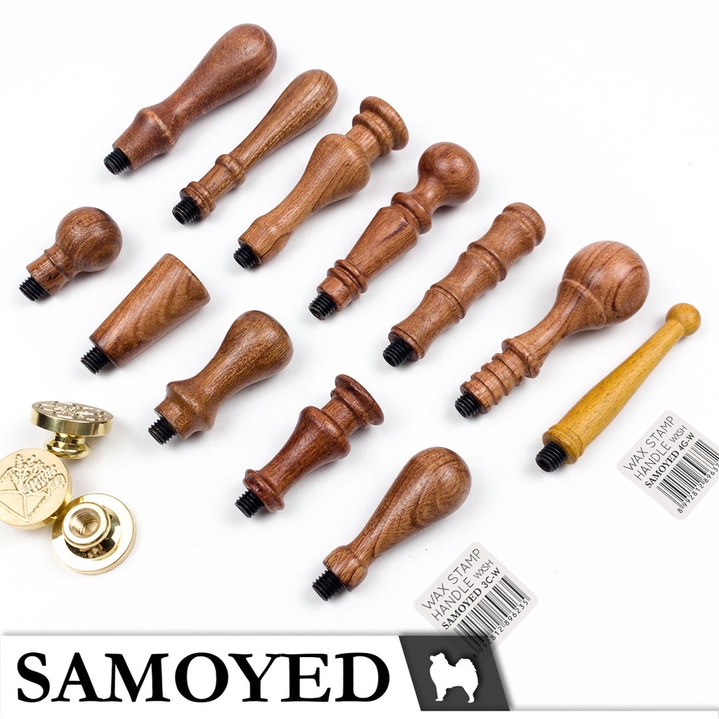 Jual Pegangan / Gagang Kayu Stempel / Cap Lilin Segel Surat / Undangan ...