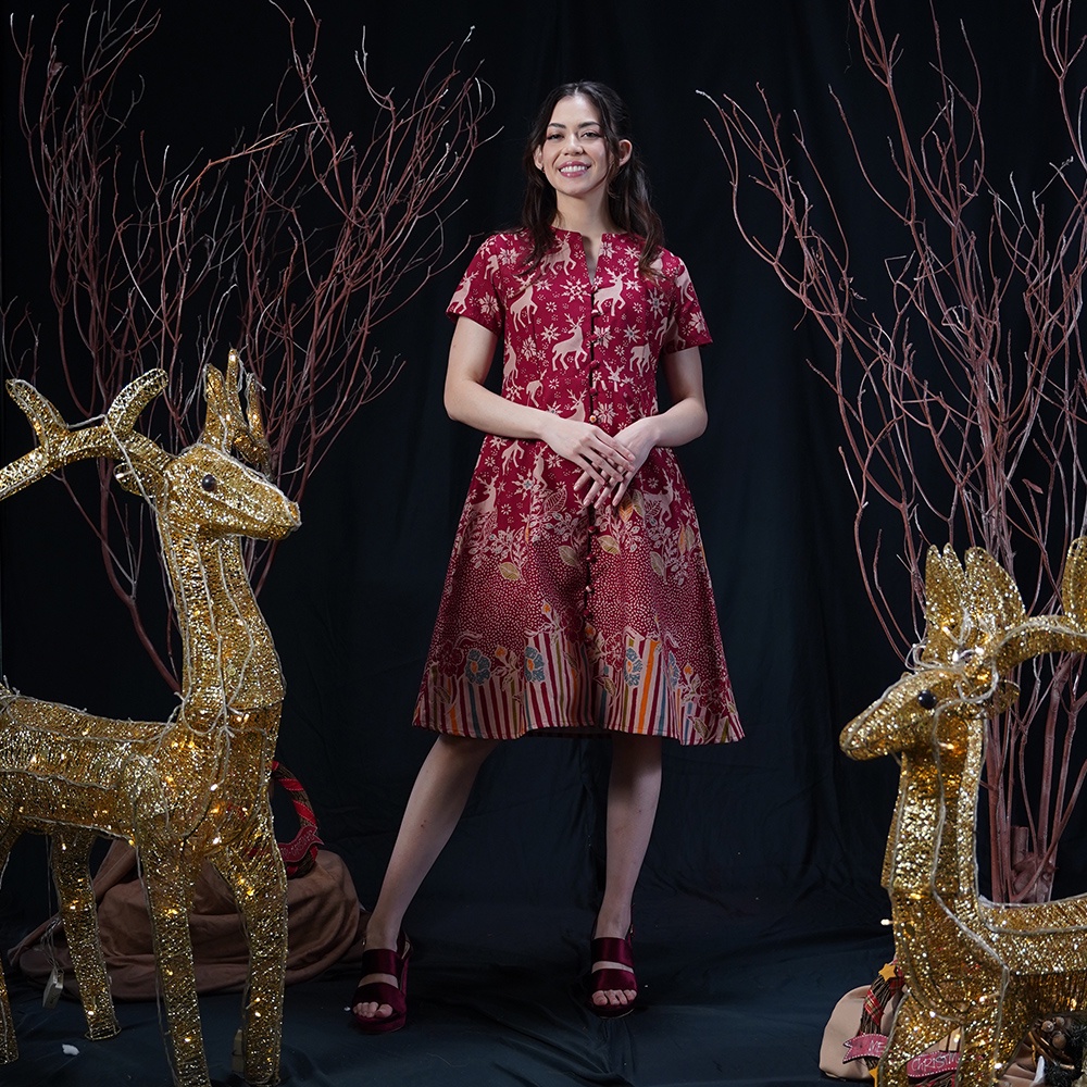 Jual NONA RARA - Faithful Carol D0372, Baju Batik Kasual Modern ...