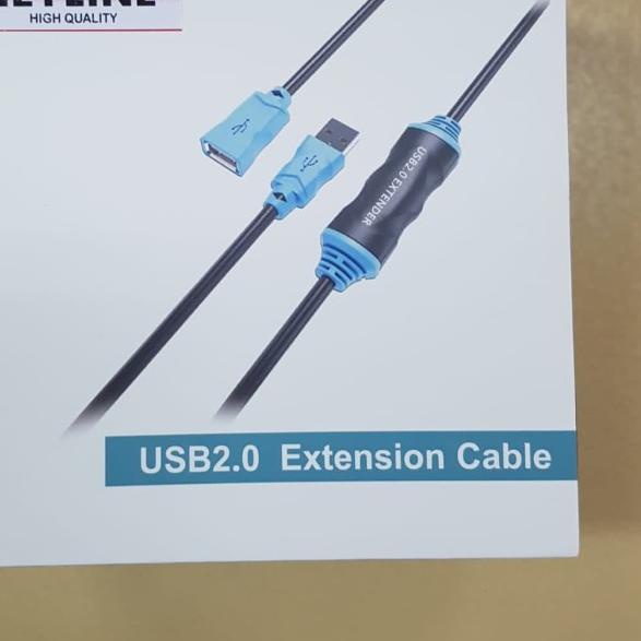 Jual Kabel USB 2.0 Extender Aktif 10 Meter Netline | Shopee Indonesia