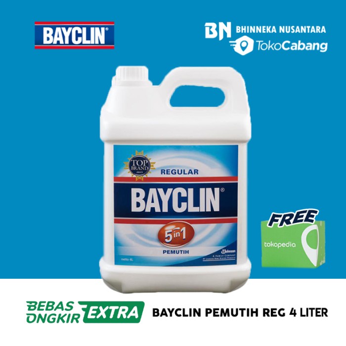 Jual Bayclin Regular 4 Liter | Shopee Indonesia