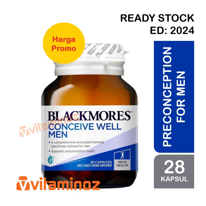 Jual BLACKMORES CONCEIVE WELL MEN - 28 KAPSUL TERBAIK !! | Shopee Indonesia