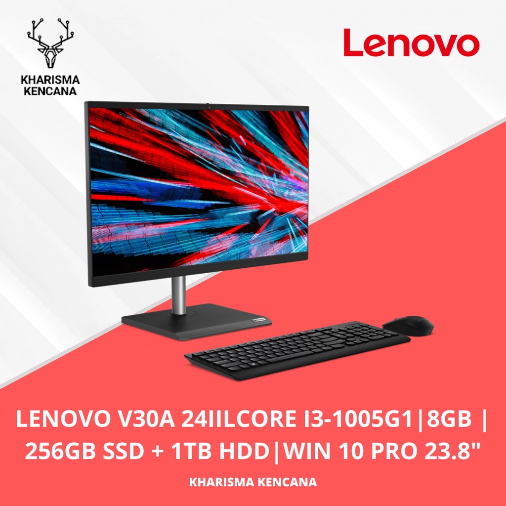 Jual LENOVO V30A 24IIL CORE I3-1005GB 8GB 256GB SSD + 1TB HDD WIN 10 ...