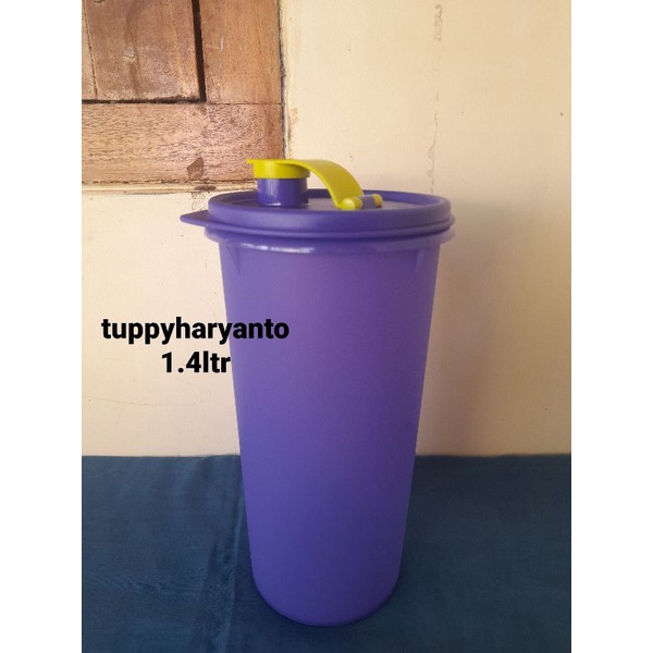 Jual Botol minum slim line peach 1liter tupperware | Shopee Indonesia