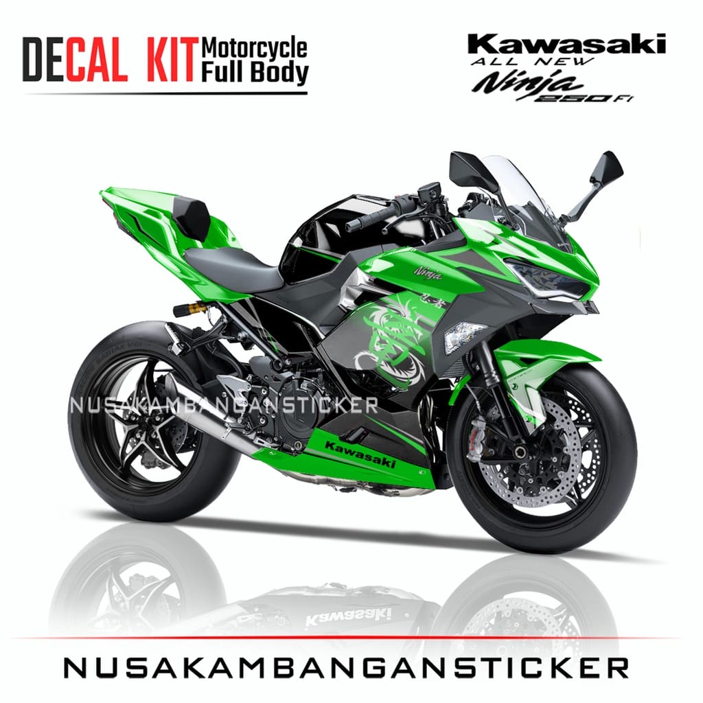 Jual STIKER DECAL SEPEDA MOTOR KAWASAKI NINJA 250 FI ALL NEW FULL BODY ...