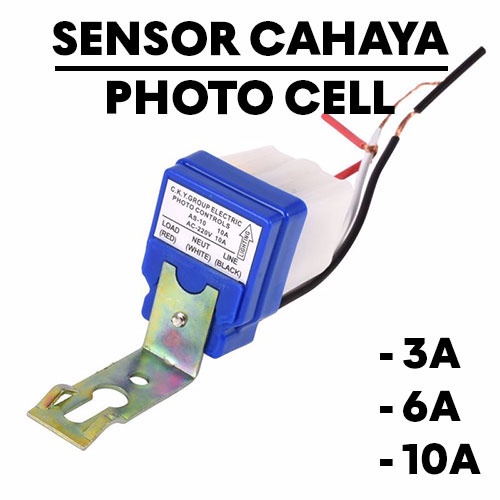 Jual Photo Cell Fotocell Sensor Cahaya 220V 3A 6A 10A | Shopee Indonesia