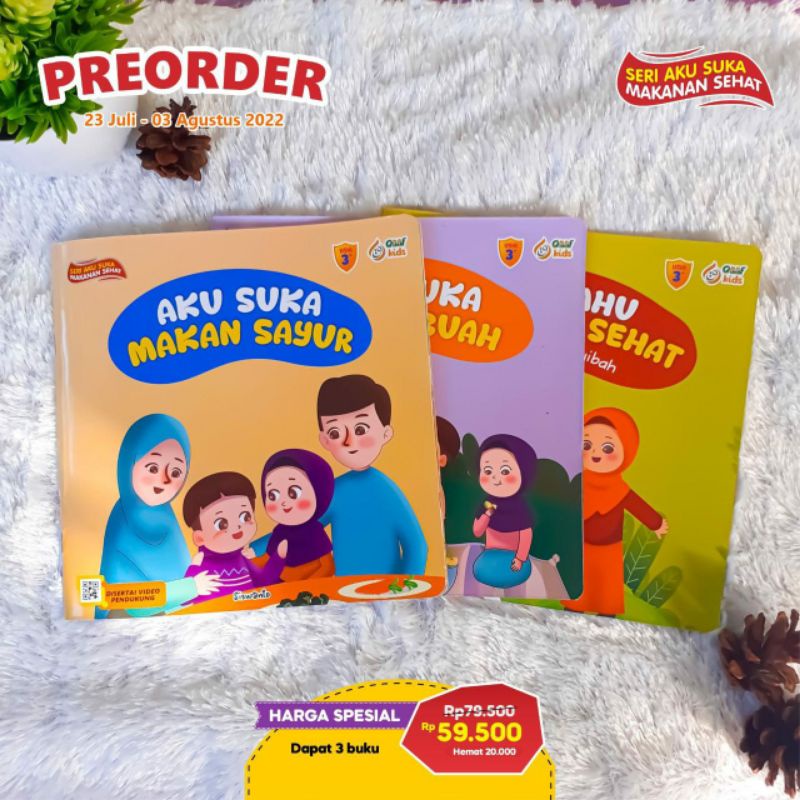 Jual SERI AKU SUKA MAKANAN SEHAT (3 BUKU) | Shopee Indonesia