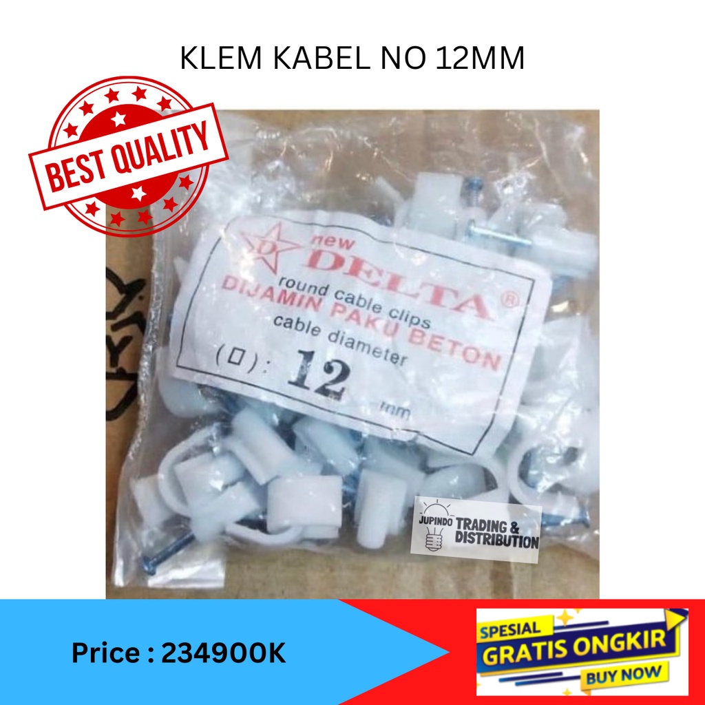Jual KLEM KABEL NO 12MM Klem Kabel 12mm, Klem kabel Listrik 12 mm No ...