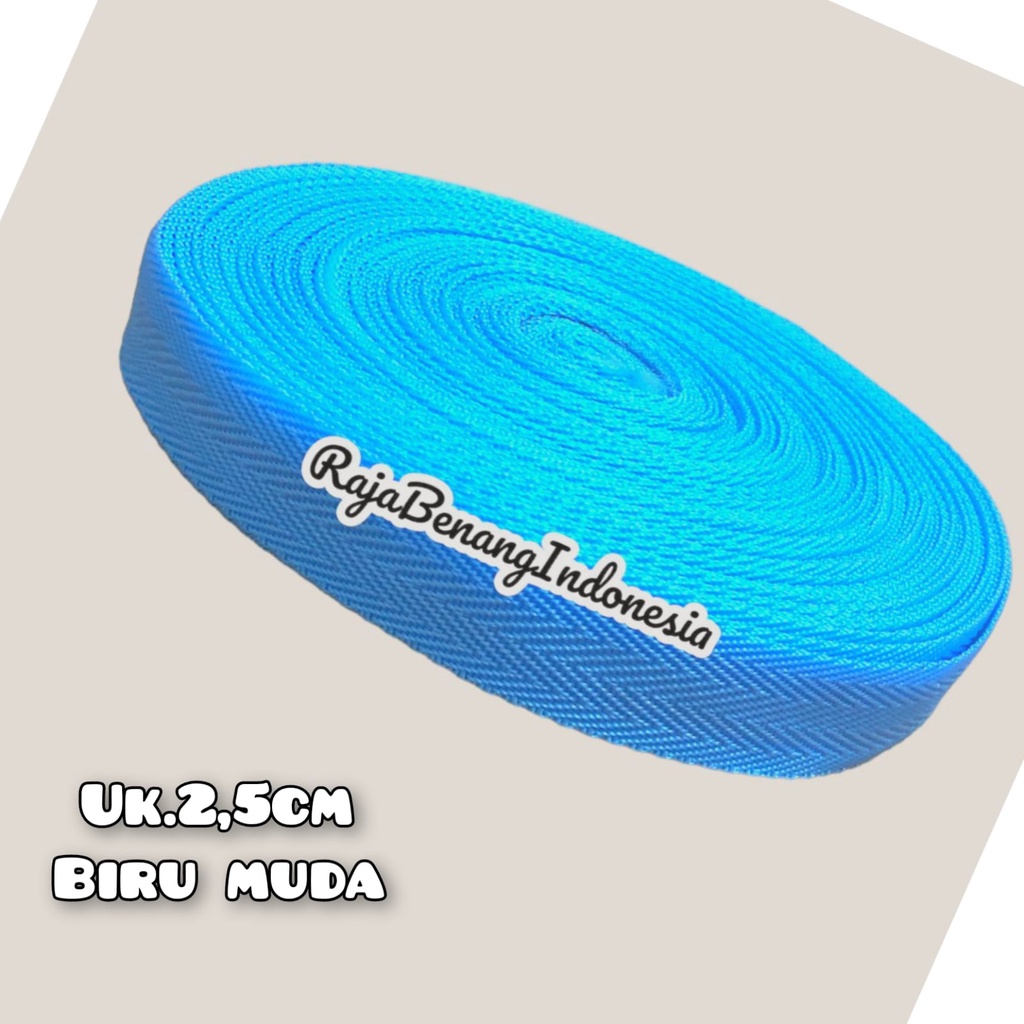 Jual Webbing PP / Webbing Tas / Tali PP / Tali Tas / Size 1.5, 2.5, 3.5 ...