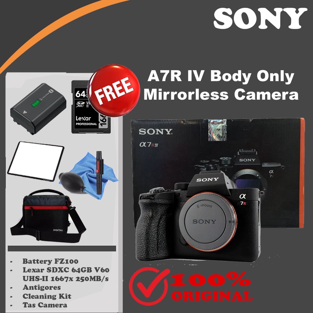 Jual Sony A7R IVA Body Only Alpha A7RIV A Sony A7R IV A - A7RIVA RESMI | Shopee Indonesia