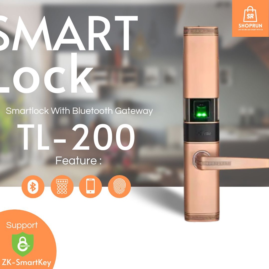 Jual Smartlock ZKTECO TL200 | Kunci Pintu | Akses Pintu | Handle Hotel ...