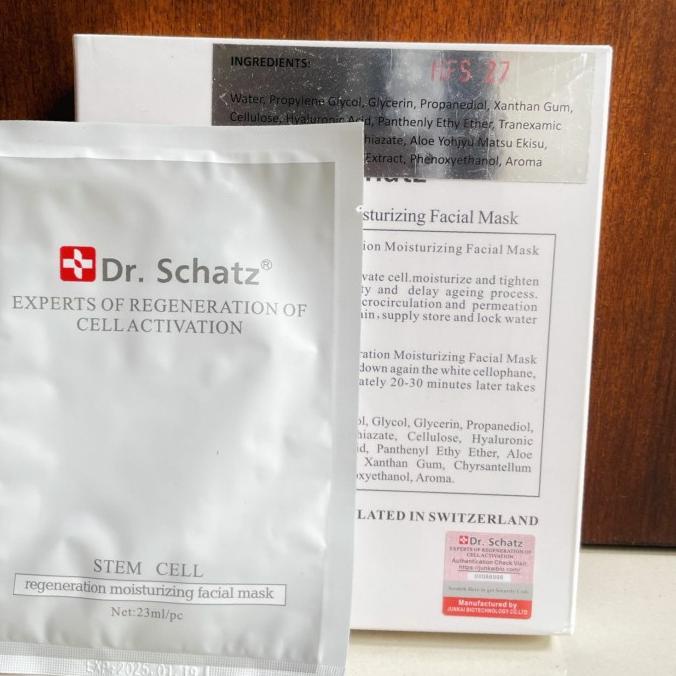 Jual DR SCHATZ STEM CELL MASK 100% ORIGINAL (5PCS/BOX) | Shopee Indonesia