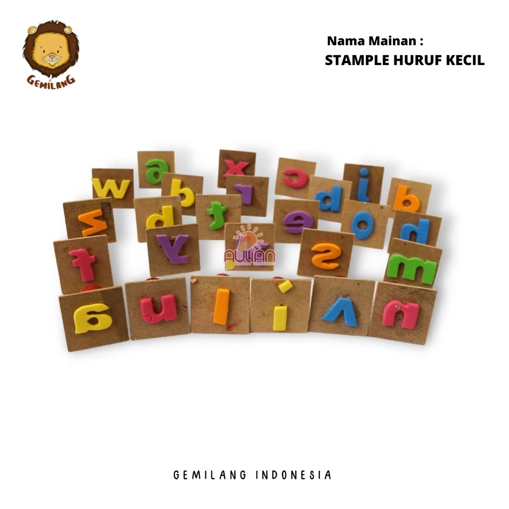 Jual STEMPEL HURUF KECIL MAINAN KAYU/ MAINAN EDUKASI / ALAT PERAGA ...