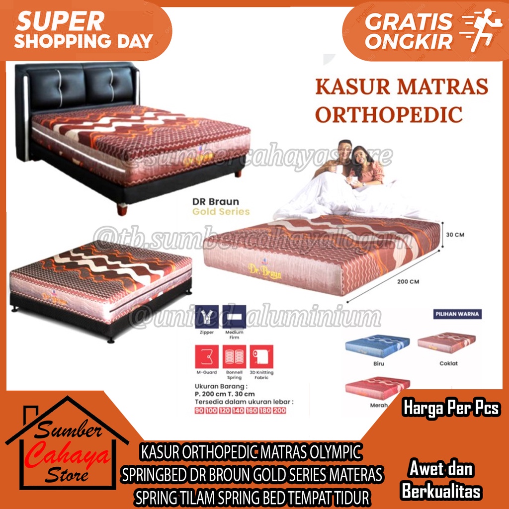 Jual KASUR ORTHOPEDIC MATRAS OLYMPIC SPRINGBED DR BROUN GOLD SERIES ...