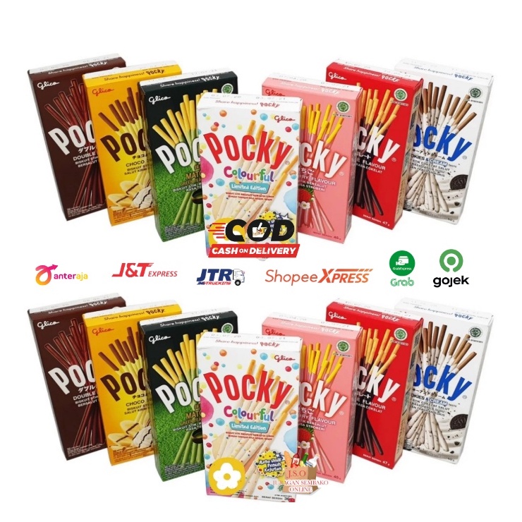 Jual (JSO) Pocky Glico Stick Chocolate All Varian GLICO PRETZ ...