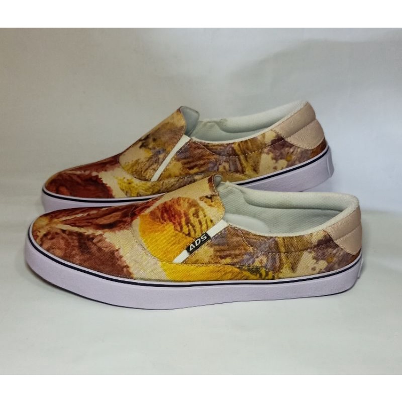 Jual ADS - Sepatu custom motif ECOPRINT Eco Print, bisa cetak nama dan ...