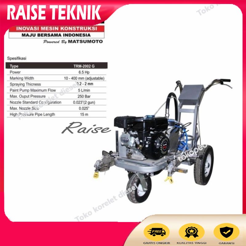 Jual MESIN CAT MARKA JALAN 2 GUN TIGON TRM 2002 G | Shopee Indonesia