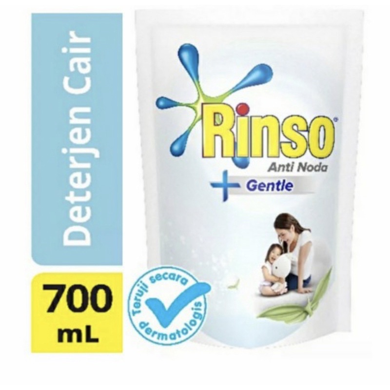 Jual Rinso Gentle Care anti noda detergen cair 700ml | Shopee Indonesia