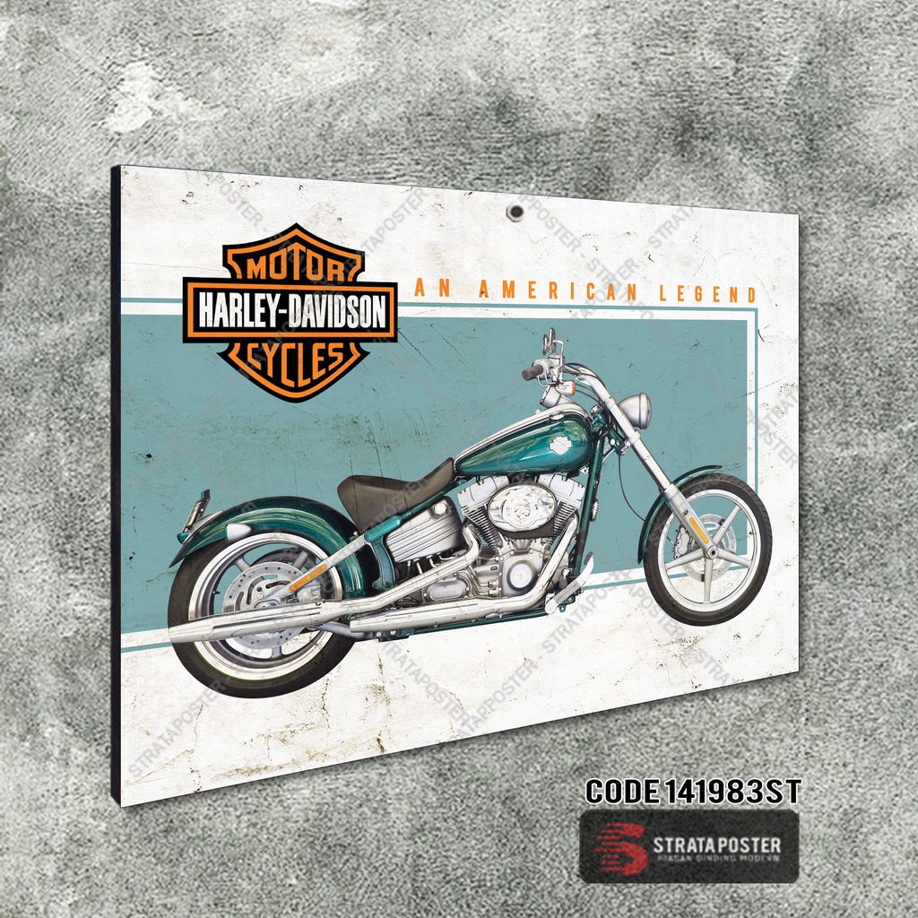 Jual Poster harley davidson Hiasan dinding motor Dekorasi ruangan Wall ...