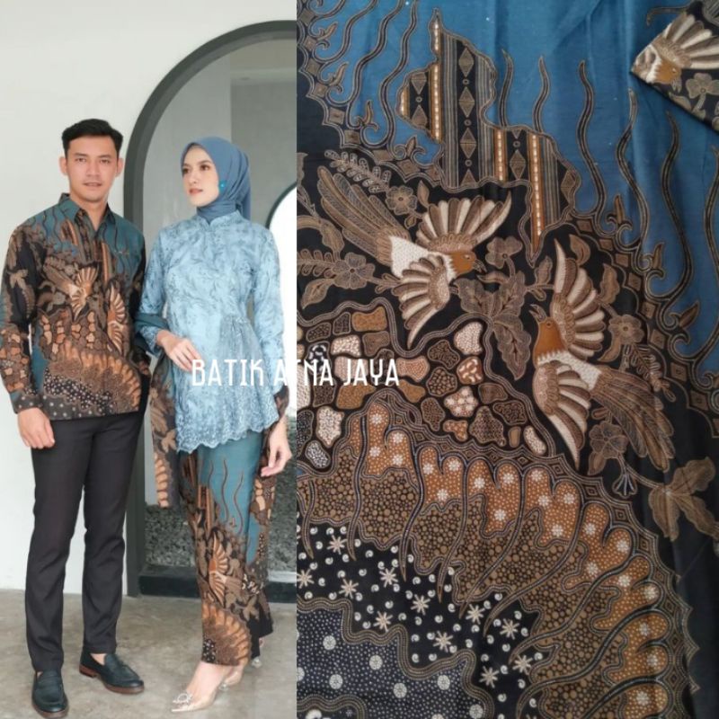 Jual Kain Batik Jarik Kebaya Coupe Set Embos Katun Primis Sogan Lawasan ...