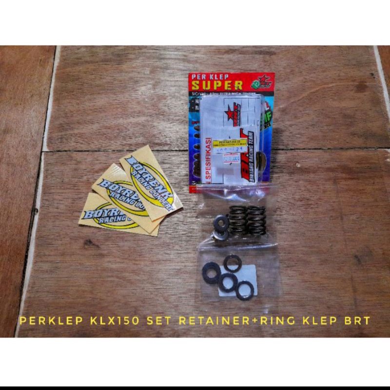 Jual PER PIR KLEP RACING KLX 150 SET RETAINER DAN PER KLEP BRT-BOYRENK ...