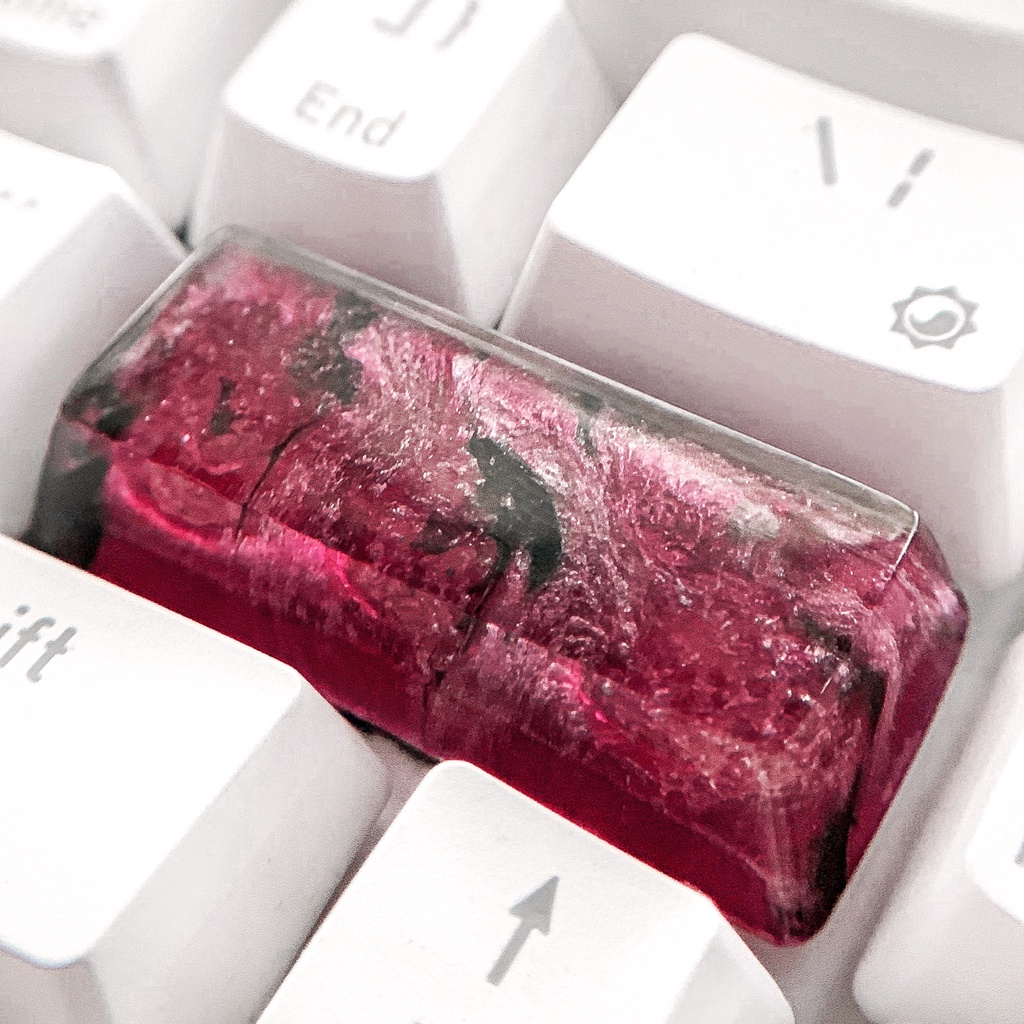 Jual Crimson - Artisan Keycaps Resin Mechanical Keyboard Enter 2.25U ...