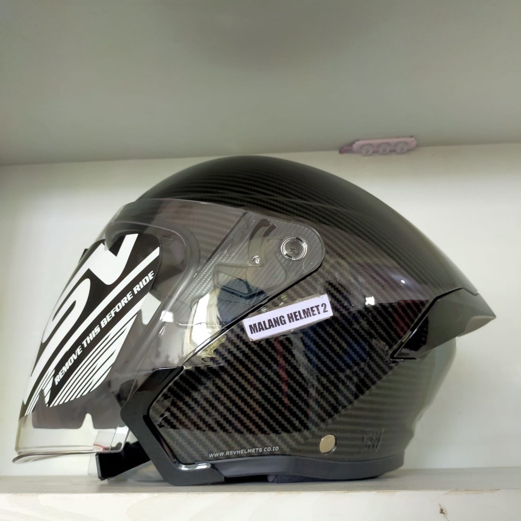 Jual Helm Half Face RSV New Windtail Carbon Glossy | Shopee Indonesia
