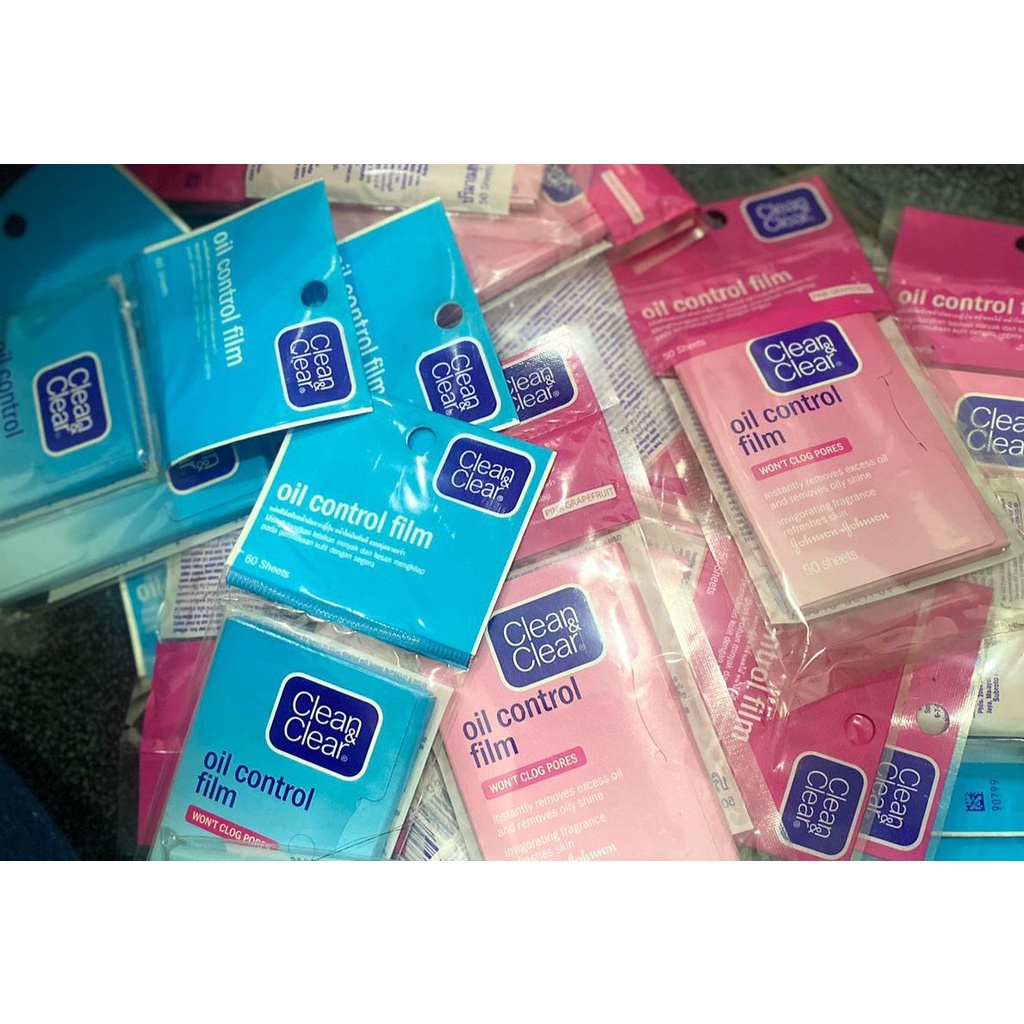 Jual Clean & Clear Oil Control Film Face Paper | Kertas Minyak Wajah ...