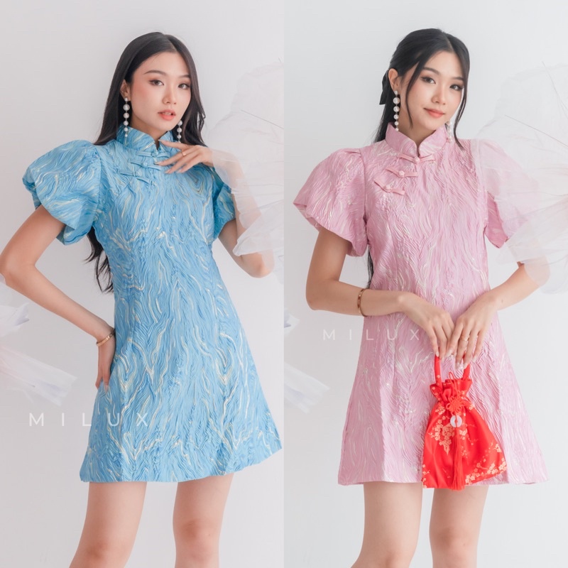 Jual QIPAO MODERN CNY DRESS TERUSAN WANITA QI PAO IMLEK MX561 | Shopee ...