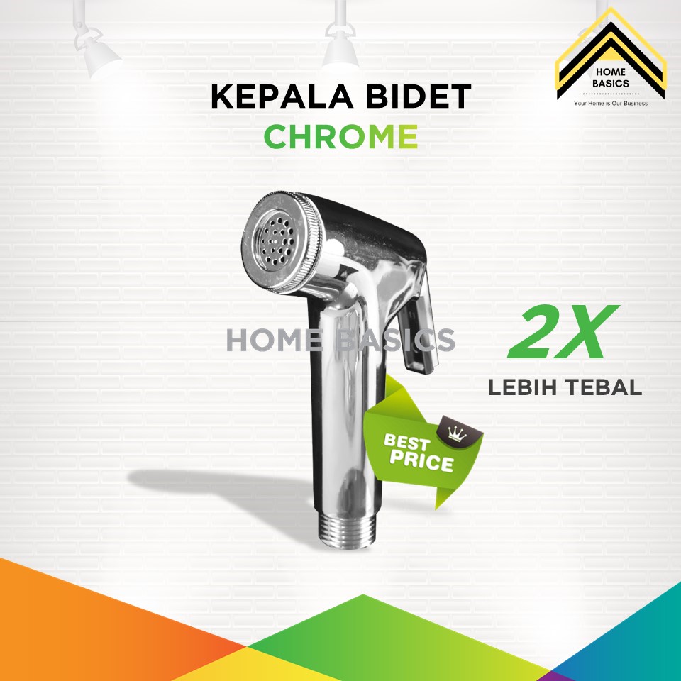 Jual Kepala Jet Shower Chrome / Kepala Bidet Silver / Shower Closet ...