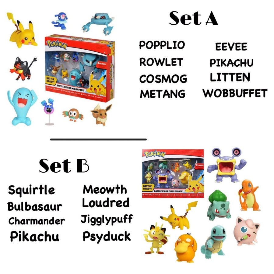 Jual Action Figure Pokemon Battle Figure Multi Pack Set 8 BOX SET ...
