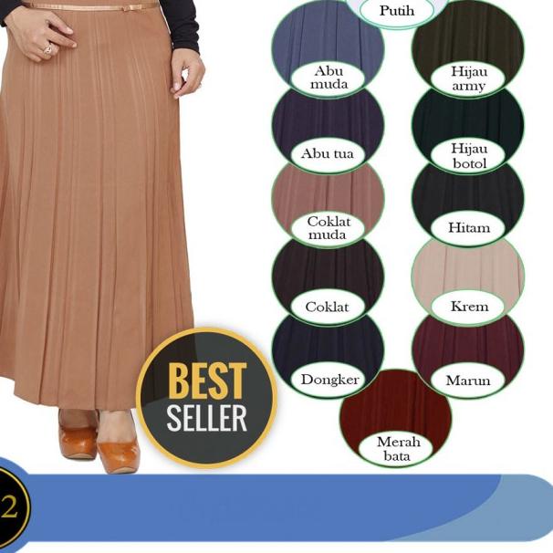 Jual Rok Kerja Panjang model prisket Resleting bagian pinggang | Shopee ...