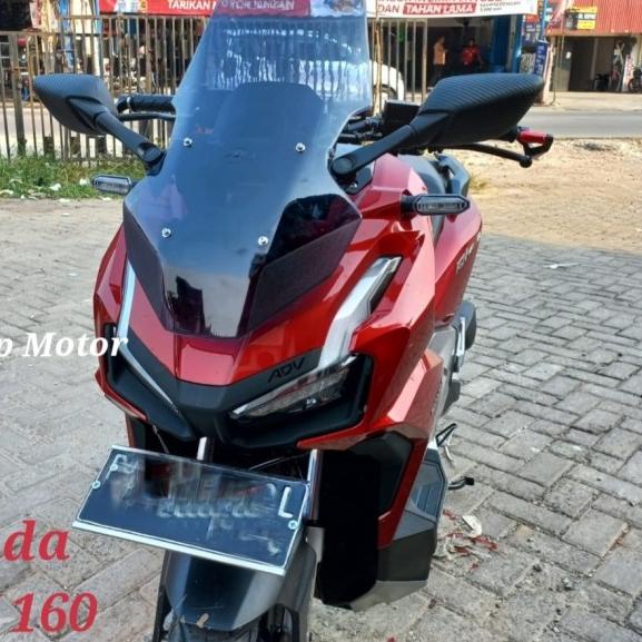 Jual Ws Visor Windshield Honda ADV 150 Model rayben clear hitam ...