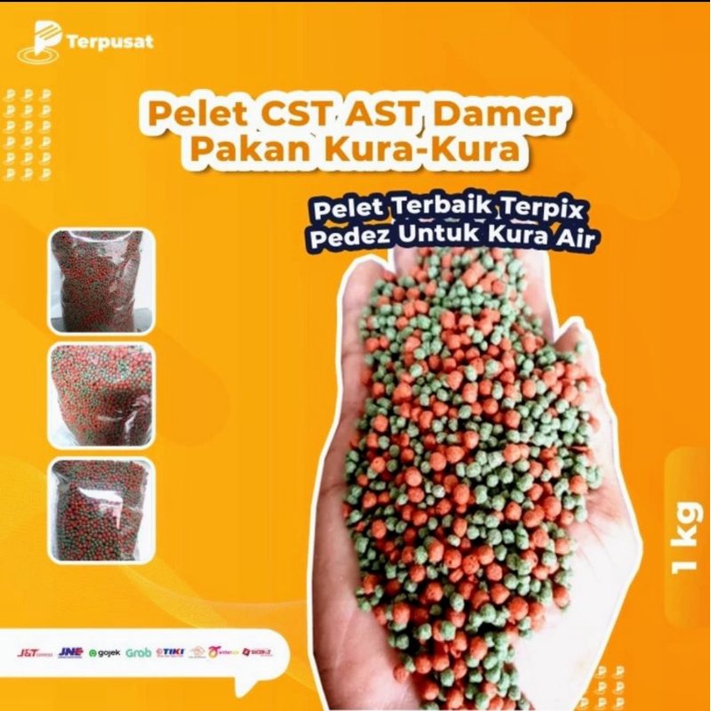 Jual Per 1 Kg Pelet Mix TERPIX - 2mm Merah Hijau Pelet ikan kura Air ...