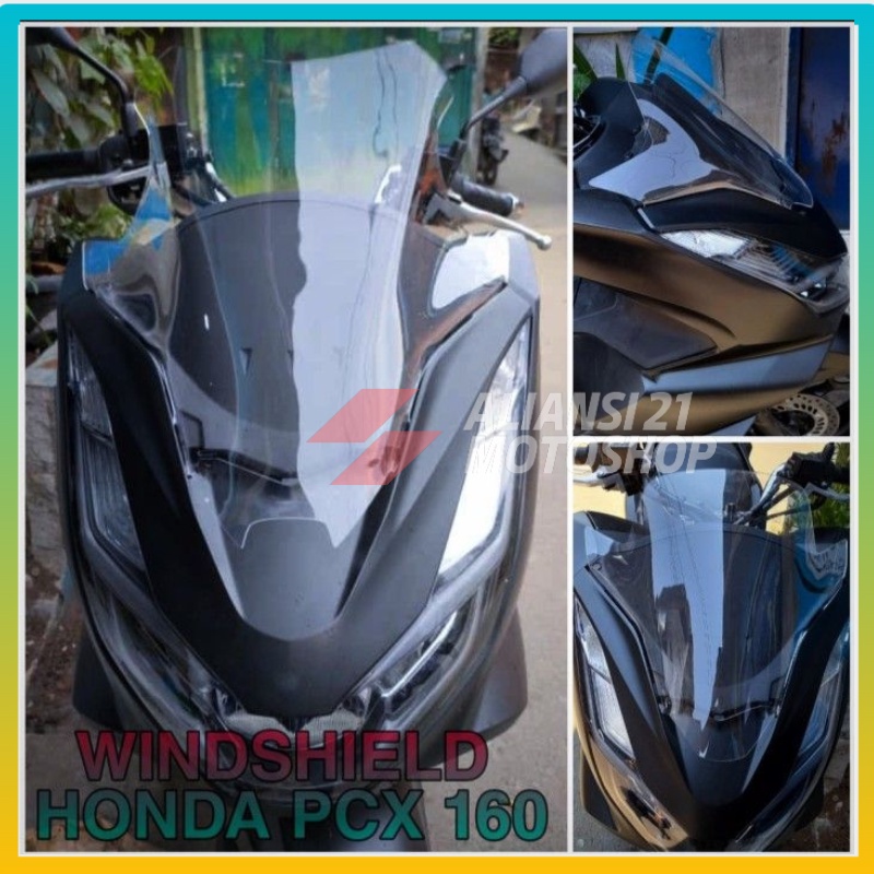 Jual Windshield Visor Honda PCX 160 all new Model Batman winsil pcx 160 ...
