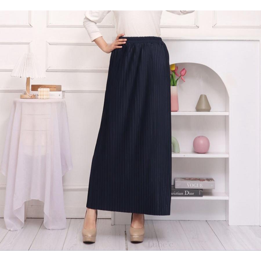 Jual Ahlami- Soona Skirt Rok Span Plisket Rok Span Panjang Rok Plisket | Shopee Indonesia