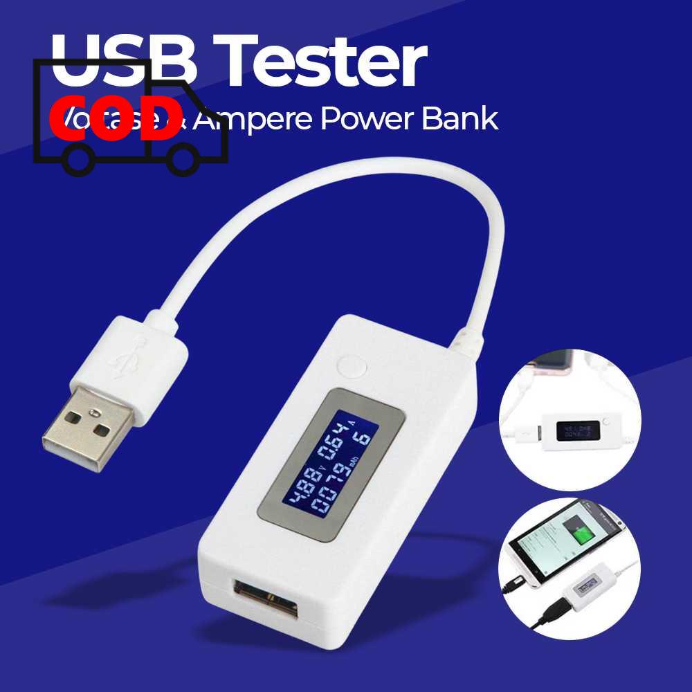 Jual Kabel USB Tester Voltase Dan Ampere Arus Power Bank Alat Cek ...