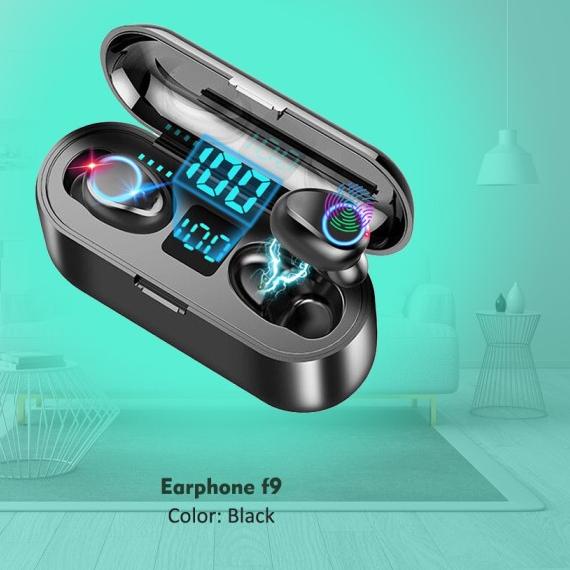 Jual Headset F9 Bluetooth 5.1 True Wireless Stereo Earphone TWS Smart ...