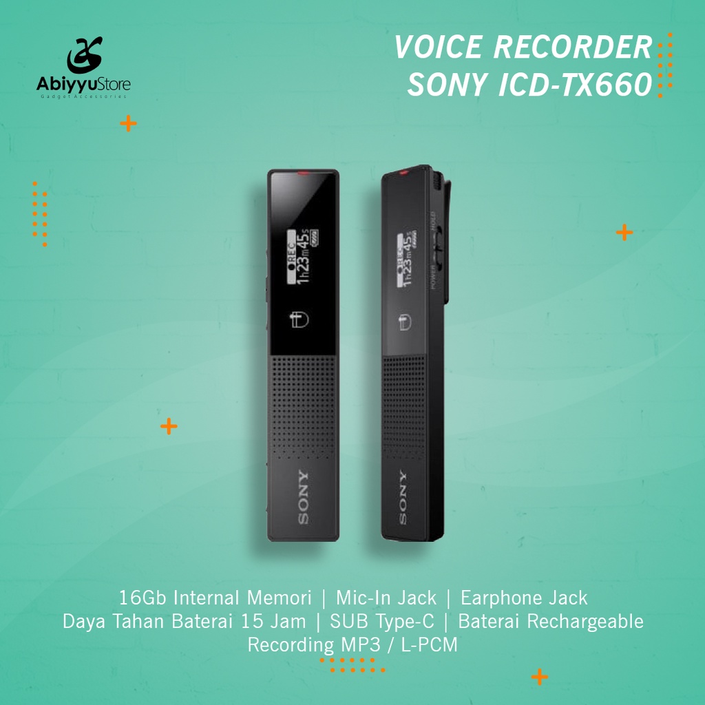 Jual Alat Perekam Rekam Suara Sony ICD-TX650 Rekaman Audio Voice ...