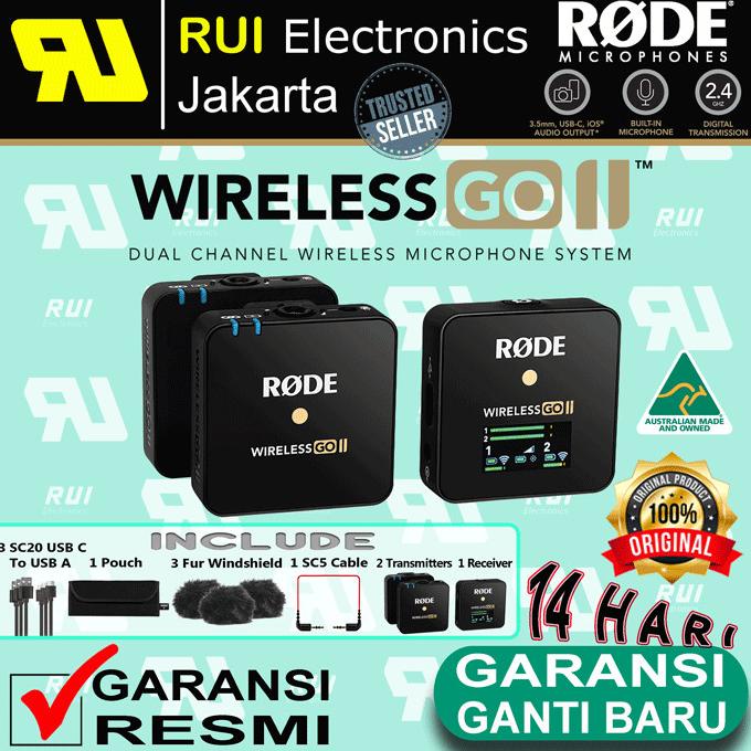 Jual Rode Wireless Go Ii 2 Channel Wireless Microphone System | Shopee Indonesia