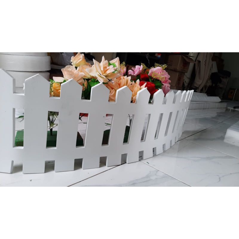 Jual pagar dekorasi tinggi 30cm panjang 100cm pagar TK pagar TPA pagar ...
