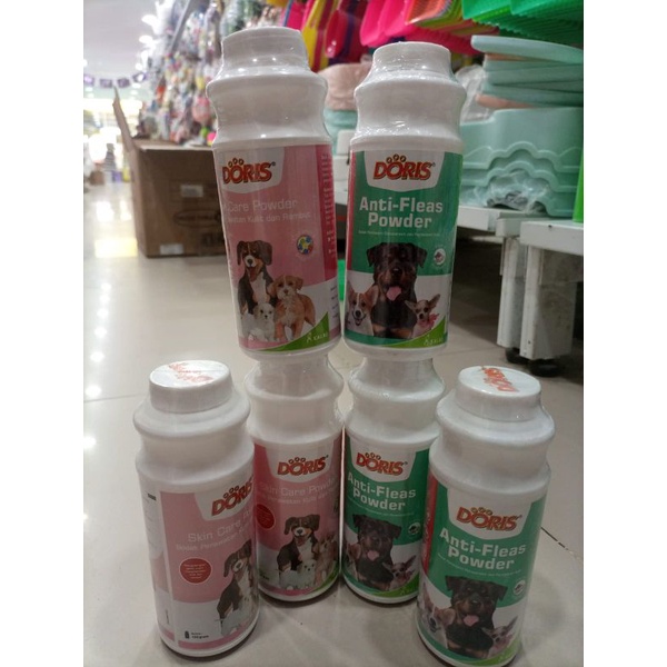 Jual MINIPETS Bedak Doris/ Bedak Doris Anti - Fleas/ Bedak Doris Skin ...