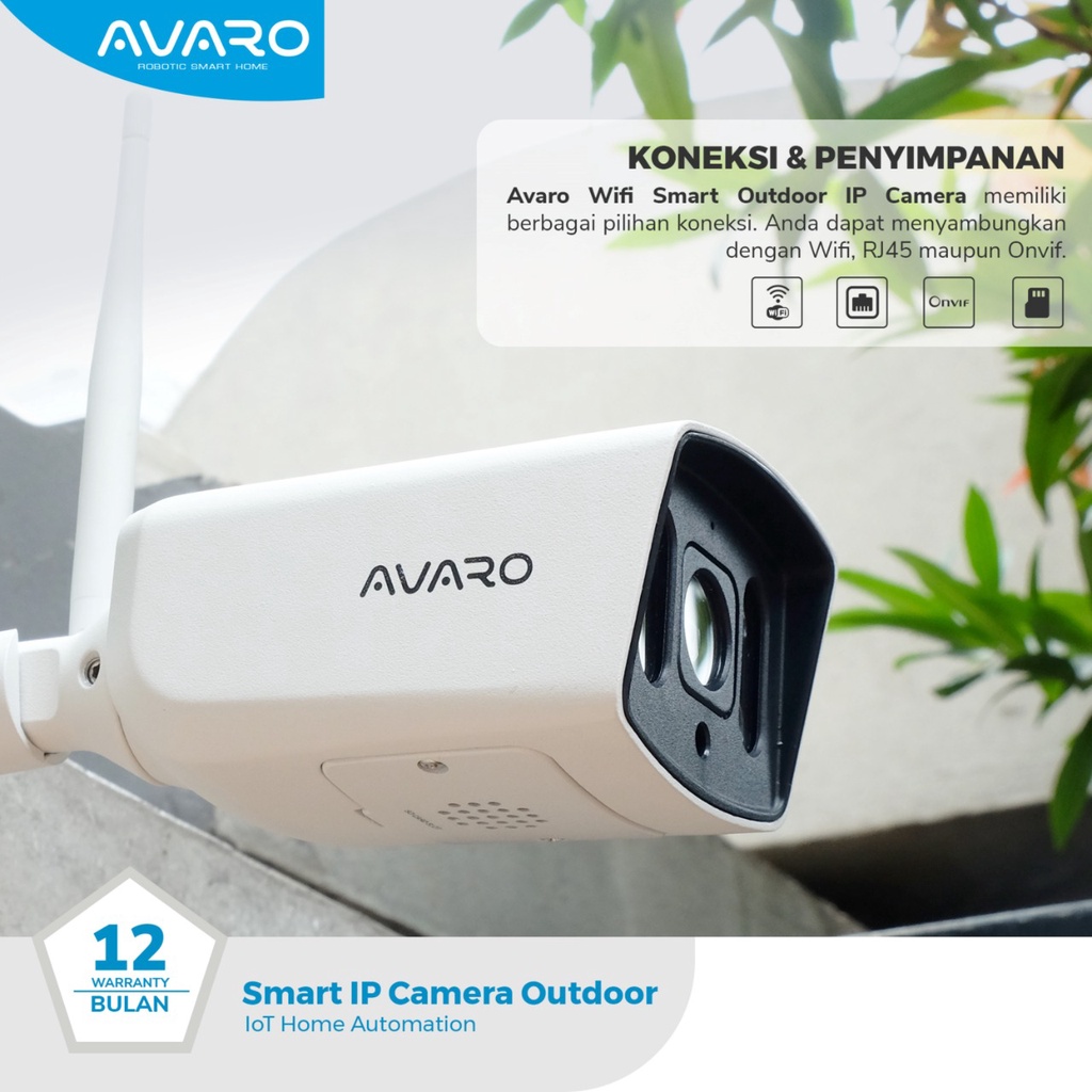 Jual AVARO Smart CCTV WIFI IP Camera CCTV Outdoor 4MP Color Nightvision | Shopee Indonesia
